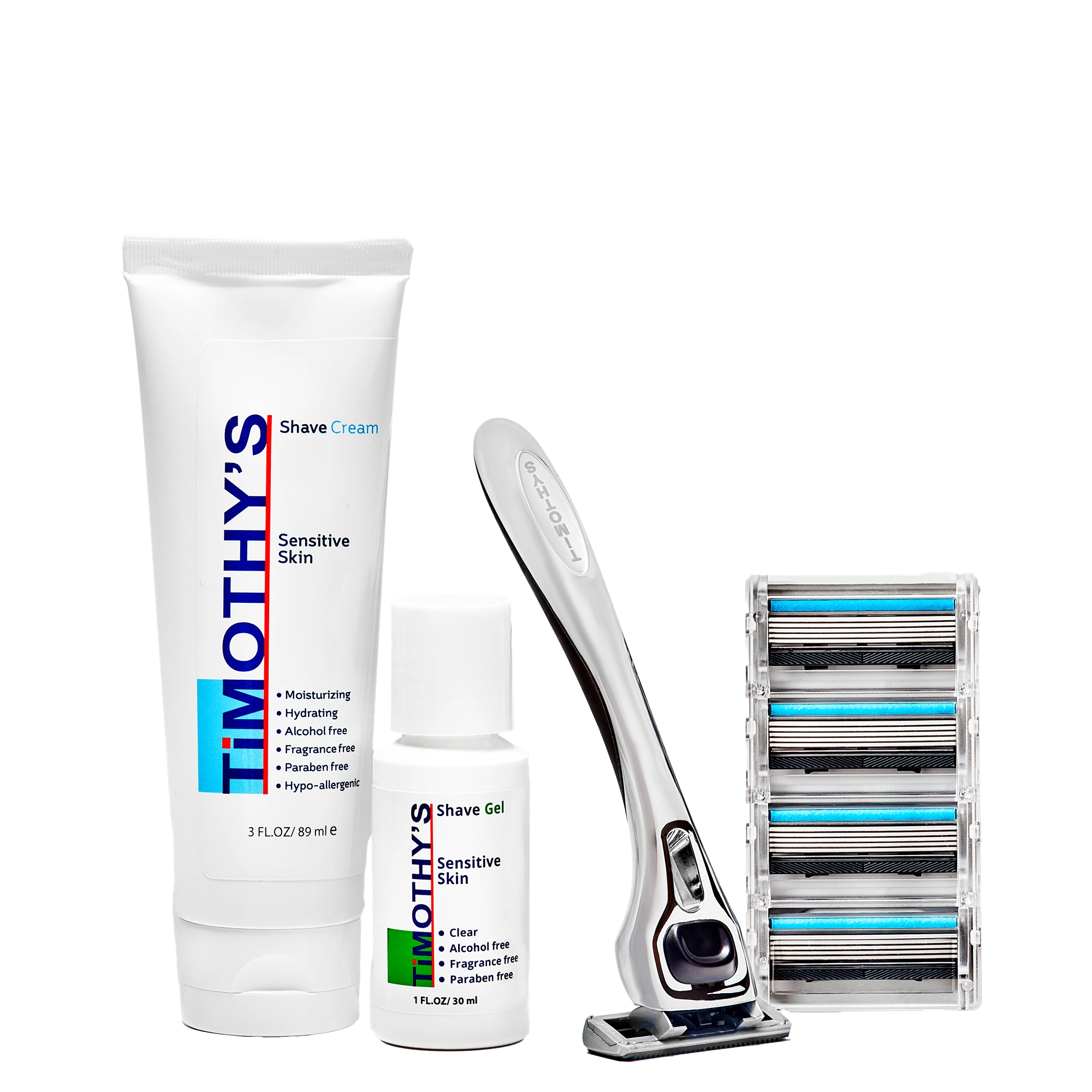 Timothy's Shaving kit with a 3 oz. shave cream, 5 blade razor system a ...