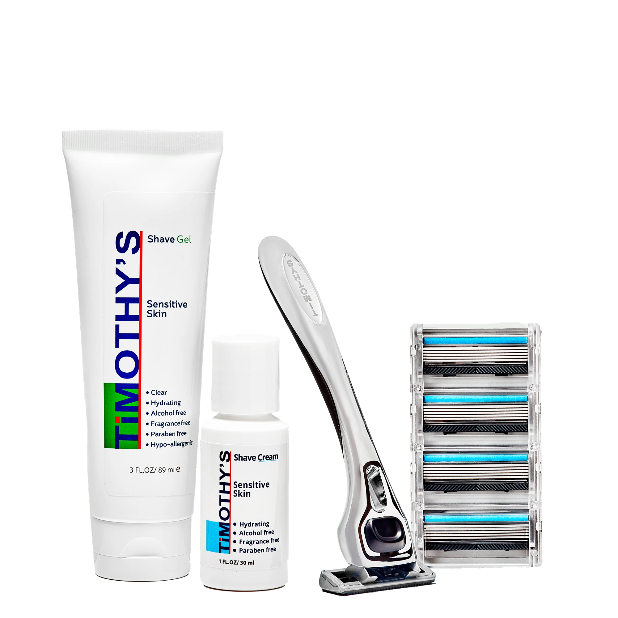 Timothy's Shaving kit with a 3 oz. shave gel, 5 blade razor system and ...